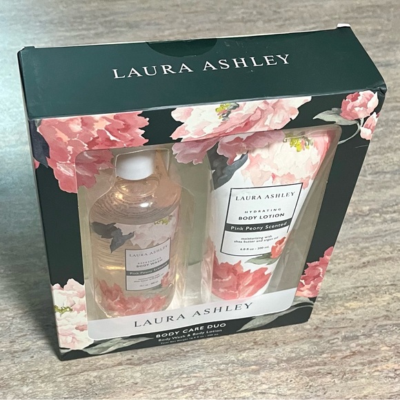 Laura Ashley | Bath & Body | Nib Laura Ashley Pink Peony Body Care Duo ...